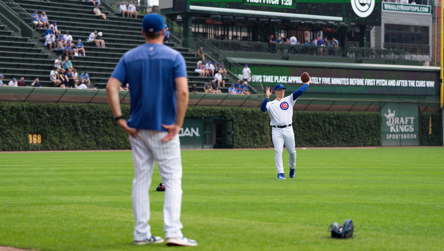 Footballs, frisbees and the unconventional ways Cubs pitchers prepare ...
