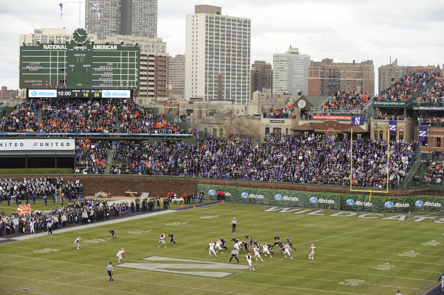 A ‘unique, special experience’: College football returns to Wrigley ...