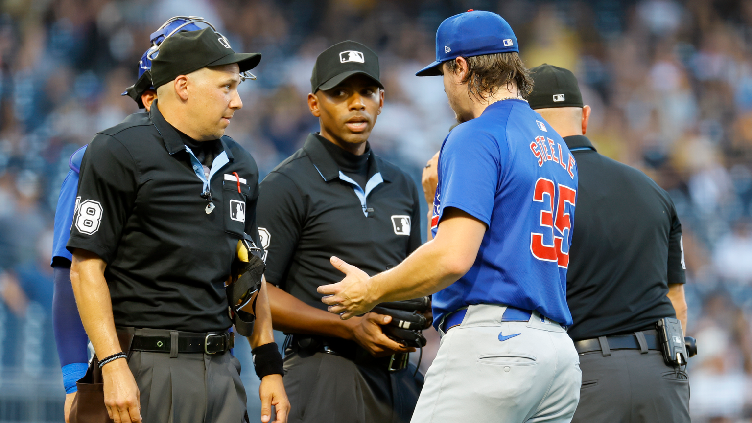 Cubs pitcher Justin Steele on rosin discussion: 'I was scared to death ...