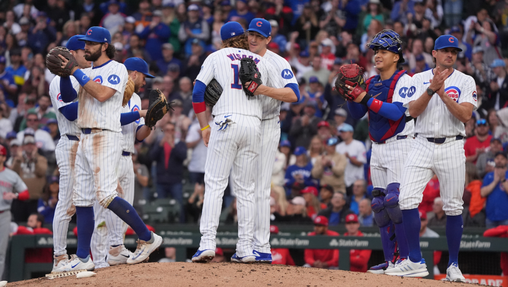Witness the powerful moment at Wrigley Field as Kyle Hendricks walks ...