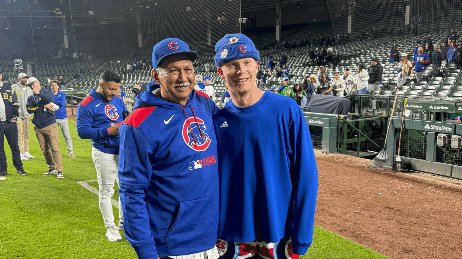 Cubs reliever Daniel Palencia, parents share emotional reunion ...