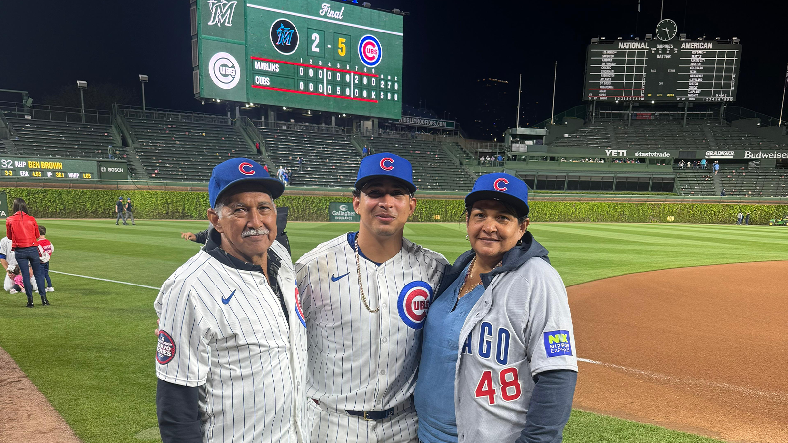Cubs reliever Daniel Palencia, parents share emotional reunion ...