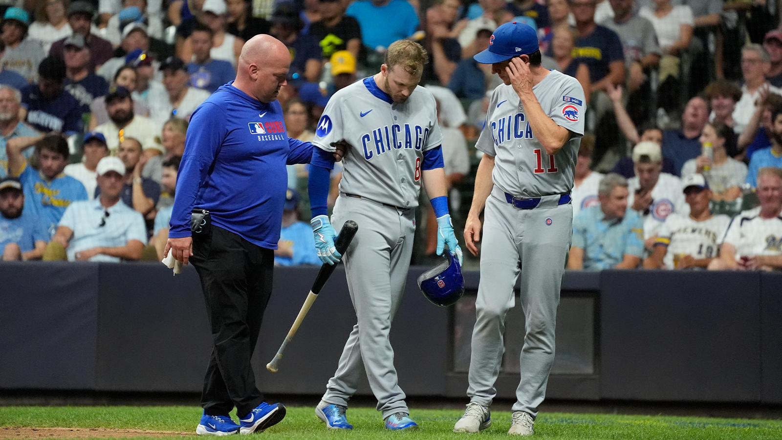 Ian Happ, Cubs optimistic following X-rays after fouling ball off shin ...