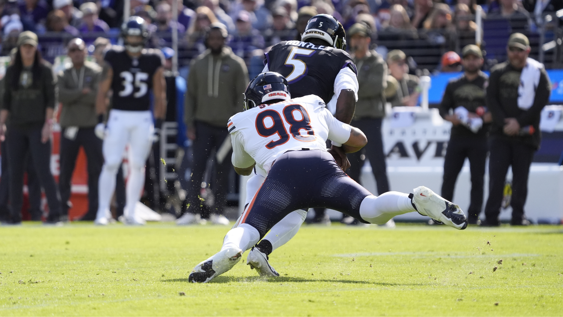 How Caleb Williams, Montez Sweat entered Bears record books vs. Ravens ...